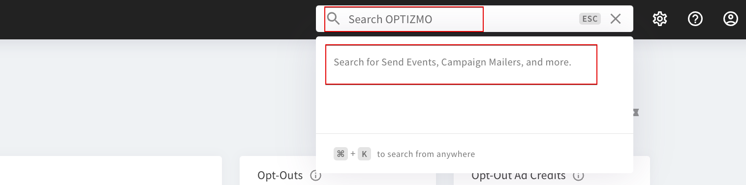 How to Search for a Specific: Send Event, Opt-Out List, Campaign, or ...
