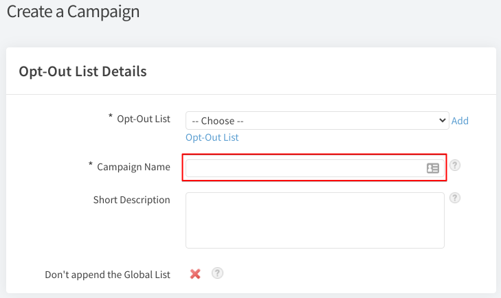 How to Create a Campaign – Optizmo